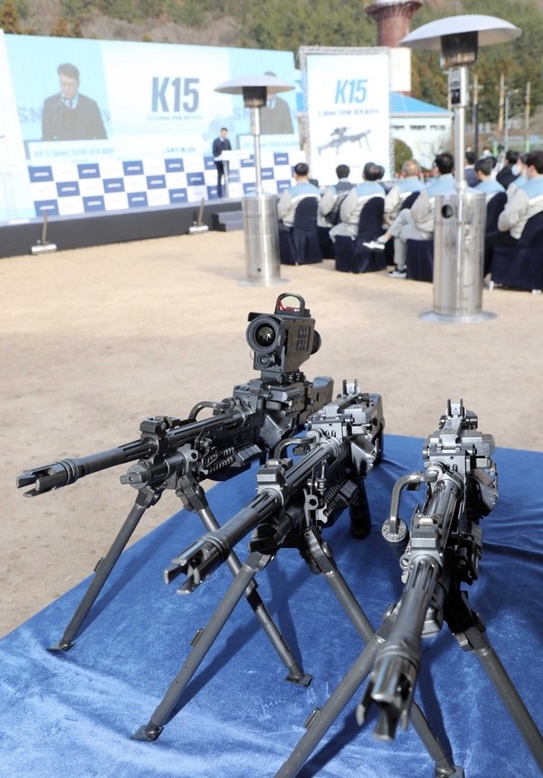 K3기관총 대체할 신형 K15기관총 첫 출하